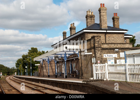 Saxmundham railway station, on the East Suffolk branch line between ...