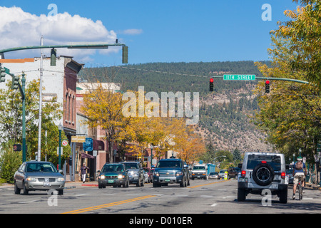 Downtown historic district, Durango, Colorado USA Stock Photo: 33037326 ...