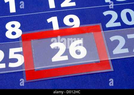 date of today shown by blue calendar Stock Photo - Alamy