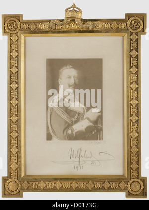 German Kaiser Wilhelm II with signature Stock Photo - Alamy