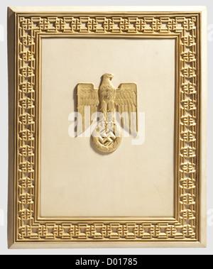 Fregattenkapitän Reinhard "Teddy" Suhren - an award document with ...