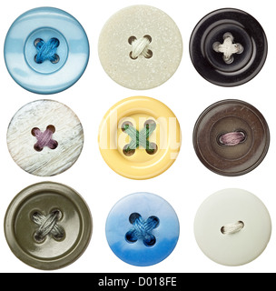Group of vintage sewing plastic buttons background Stock Photo - Alamy
