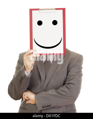 Business person with clipboard Stock Photo - Alamy
