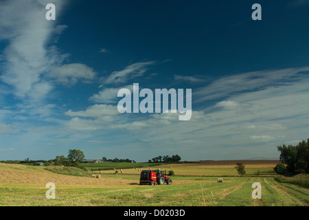 Hay Bales near Smailholm, Scottish Borders Stock Photo - Alamy