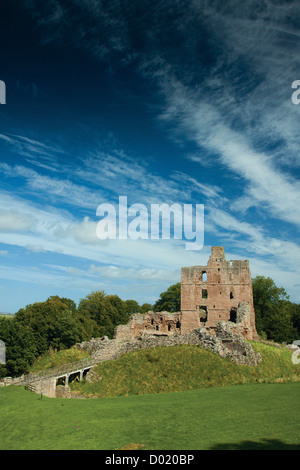Norham Castle and village Stock Photo - Alamy