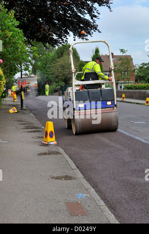 Road or Street re-paving or resurfacing in a subdivision or residential ...