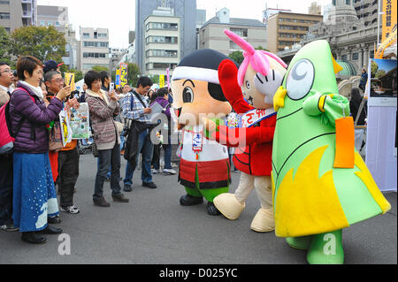 November 11th, 2012 : Tokyo, Japan - Yurukyara, characters that ...
