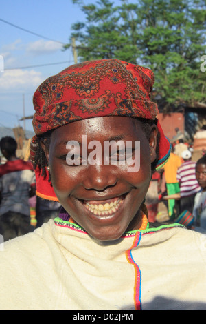 Ethiopia, Smiling Derashe Woman Stock Photo - Alamy