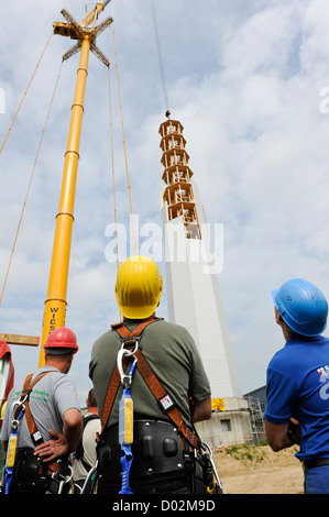 GERMANY Hannover, Timbertower GmbH, construction of 100 metre high ...