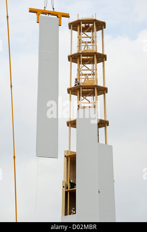 GERMANY Hannover, Timbertower GmbH, construction of 100 metre high ...