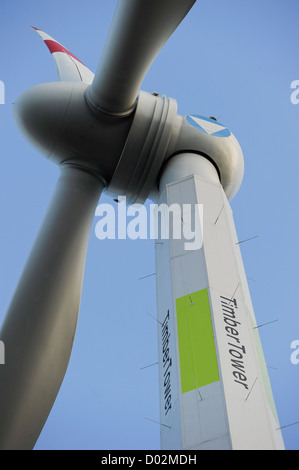 GERMANY Hannover, Timbertower GmbH, construction of 100 metre high ...