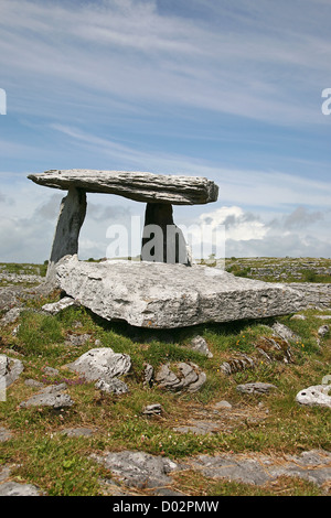 Poulnabrone Dolman in The Burren in County Clare, Ireland Stock Photo ...