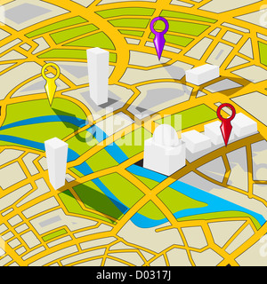 A road map Stock Photo - Alamy