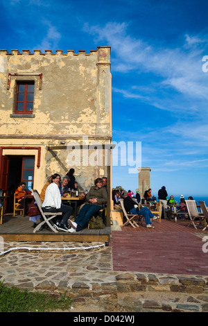 Terrassa del restaurant del Far de Cap de Creus. Cadaqués (Costa Brava ...