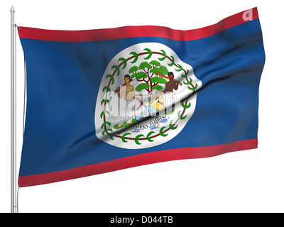 Flying Flag of Belize . All Countries Collection Stock Photo - Alamy