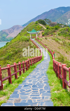 hiking path with pavillion Stock Photo - Alamy