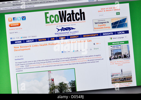 EcoWatch website - environmental and ecology news Stock Photo - Alamy