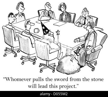 King Arthur pulls the sword from the stone, by Walter Crane. According ...