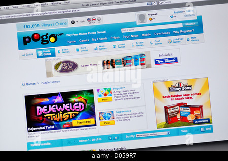 POGO website - online puzzles and games Stock Photo - Alamy