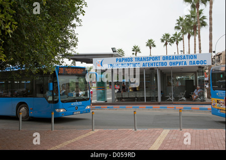 Paphos Transport Organisation bus station southern Cyprus Passenger ...