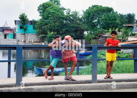 Costa Rican Local boys Stock Photo - Alamy