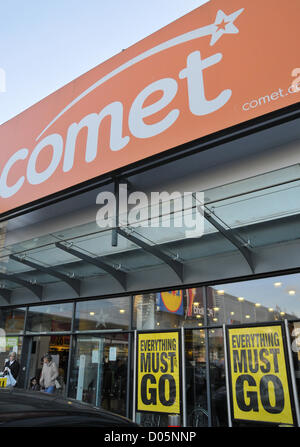 Tottenham Hale, London, UK. 18th November 2012. The Comet store in ...
