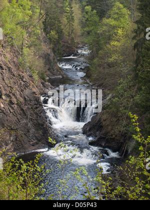 The river Lysakerelva is the border of Oslo in the west, has wild ...