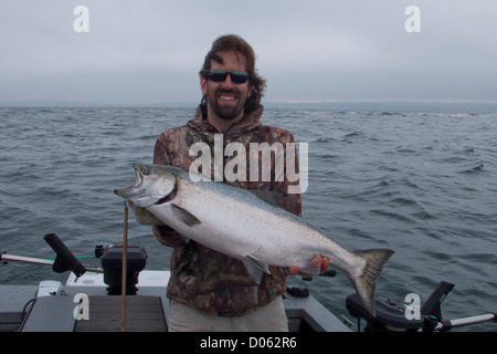 Chinook Salmon fishing Puget Sound, Washington Stock Photo - Alamy