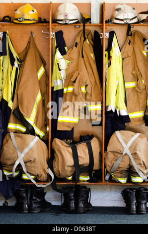 Firefighters coat rack Stock Photo: 53070739 - Alamy