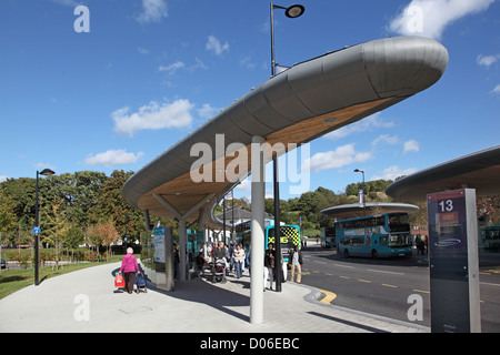 Chatham Waterfront Bus Station, Chathem, Kent, UK. Opened in 2011 Stock ...