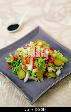 A vertical closeup of red cabbage slices Stock Photo - Alamy