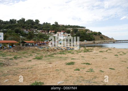 Tabarka town and beach on the Barbary Coast in north west Tunisia Stock ...