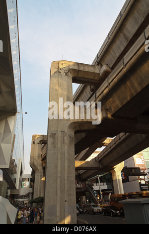 Elevated Concrete Section of the Skytrain in Bangkok, Thailand Stock ...