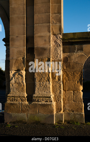 An ornamental stone archway in Kelso Scotland - work to re-face the ...