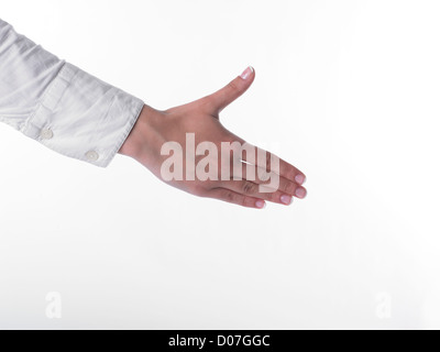 Womans Hand Ready For Handshaking Stock Photo - Alamy