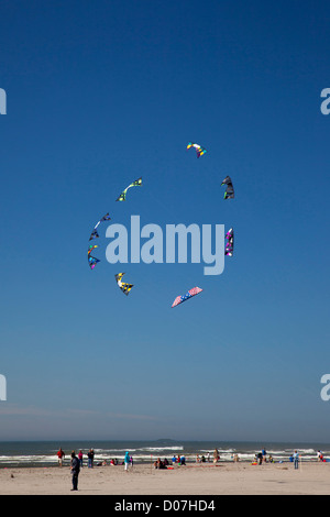 WA, Long Beach, International Kite Festival, Circoflex kites Stock ...