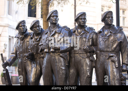 Royal Tank Regiment Statue "From mud through blood to the green fields ...