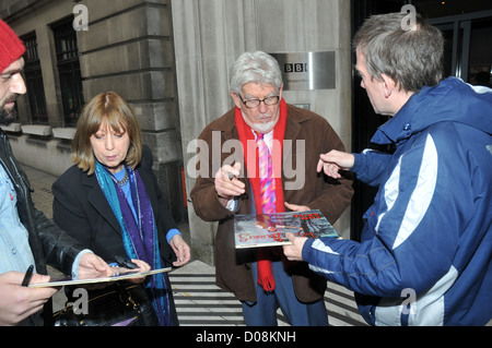Rolf Harris with his musical instruments Celebrities outside the BBC ...