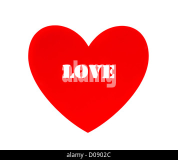 Heart with the inscription Love it is isolated on a white background ...