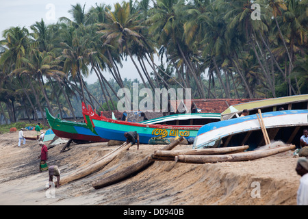 FISHING COMMUNITY OF EDAVA KERALA SOUTHERN INDIA ASIA Stock Photo - Alamy