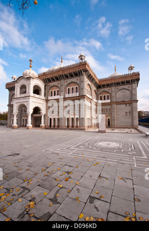 The Guru Nanak Darbar Gurdwara Sikh temple in gravesend at sunset. The ...