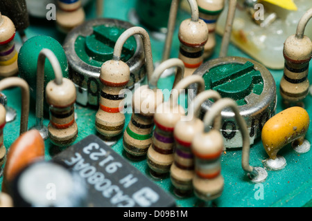Radio circuit board and components Stock Photo - Alamy