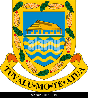 Coat of arms of Tuvalu - Commonwealth of Nations Stock Photo - Alamy