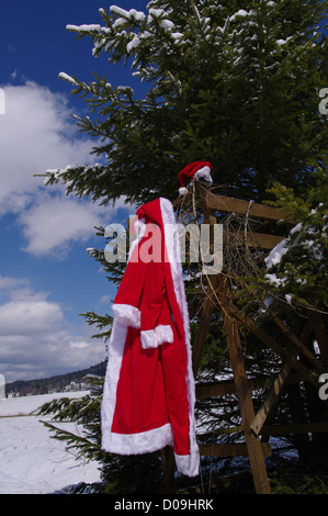 santa claus take a break from Holidays Stock Photo - Alamy