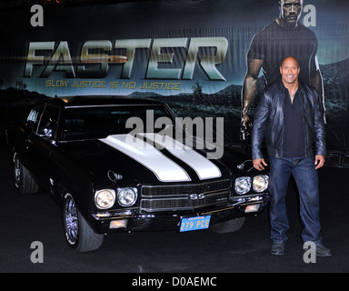DWAYNE JOHNSON AKA THE ROCK FASTER CBS FILMS PREMIERE HOLLYWOOD LOS ...