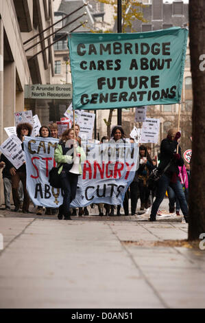 Students with a protest banner during the rally. In Kolkata, India, on ...