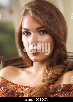 License and prints at MaximImages.com - Beautiful woman face behind ...
