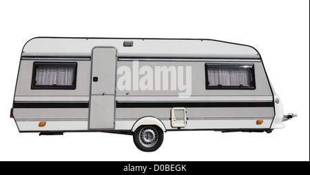 Caravan isolated over white background Stock Photo - Alamy
