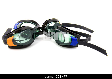 Dive goggles, isolated on white background Stock Photo - Alamy
