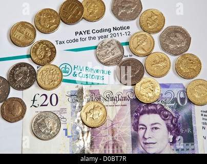 paye coding notice pay as you earn Stock Photo - Alamy
